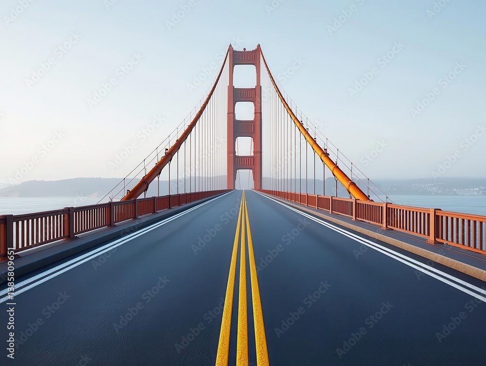 Ilustrace Explodedview schematic of the Golden Gate Bridge s wind ...