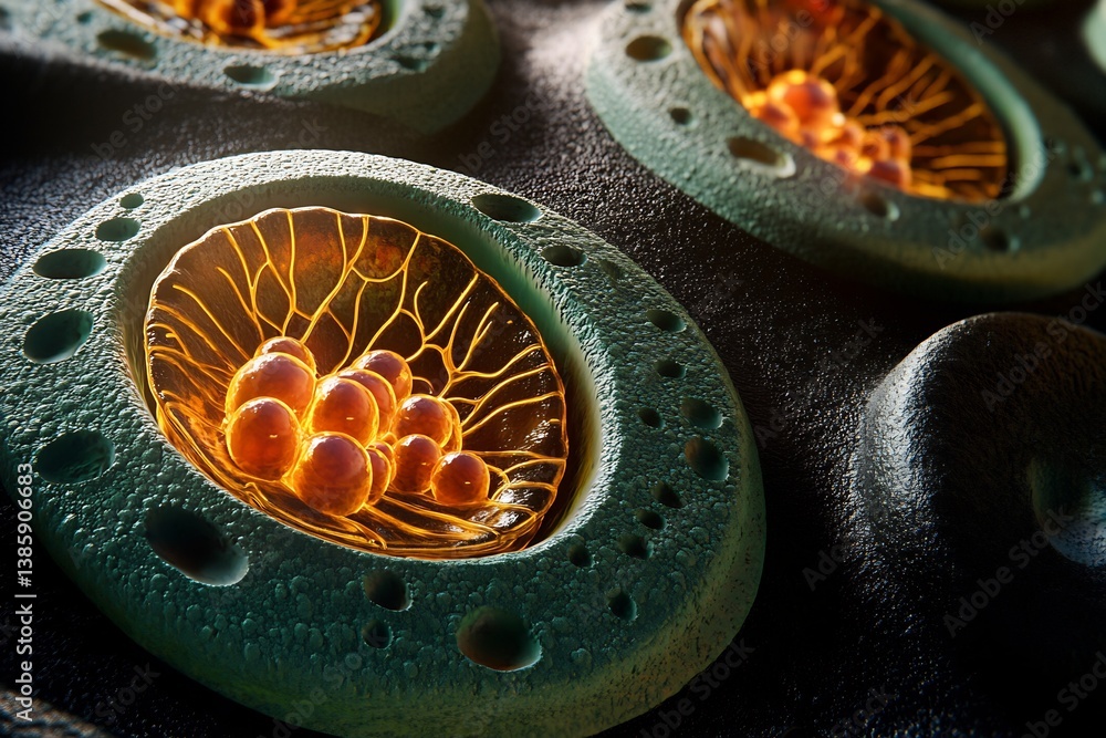 Precise textured educational illustration comparing plant cell animal ...