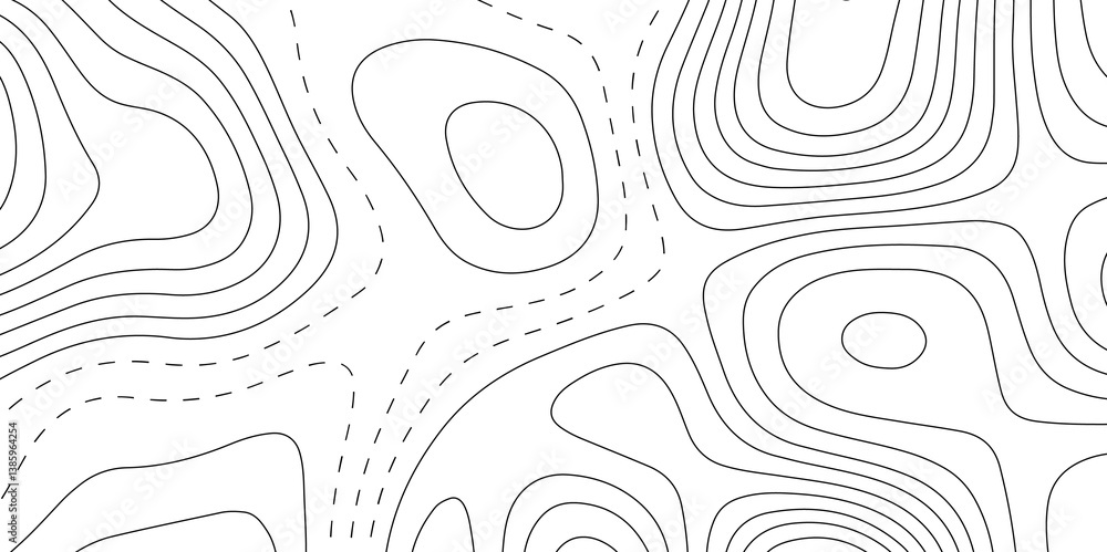 Vektor World Map Vintage Old-Style. Topographic contour map lines. The ...