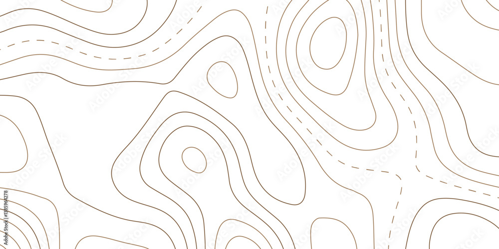 Vektor World Map Vintage Old-Style. Topographic contour map lines. The ...