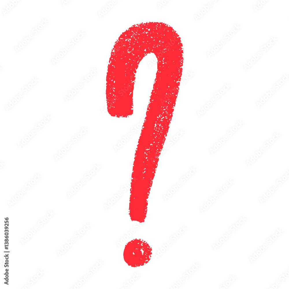 Image vectorielle Stock Hand-drawn question mark icon with sketch-style ...