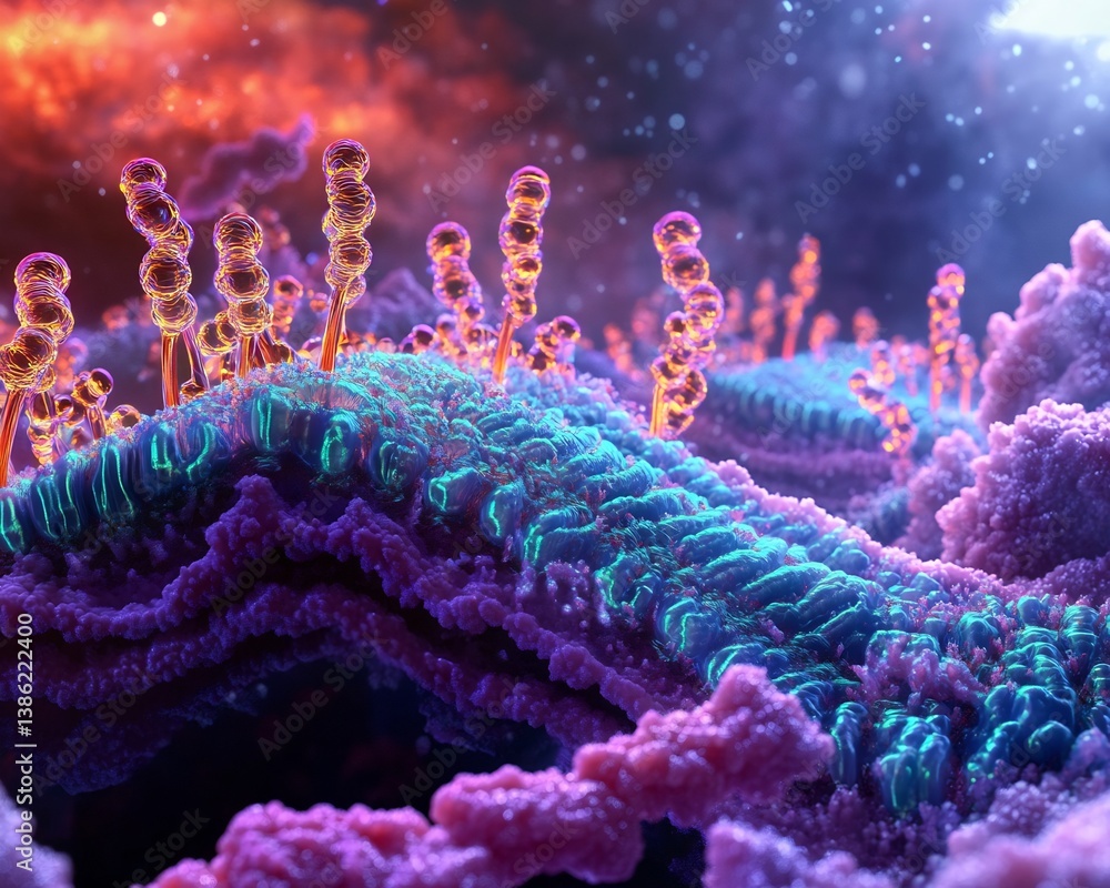 Visualizing ATP production photosynthesis artistic high fidelity ...