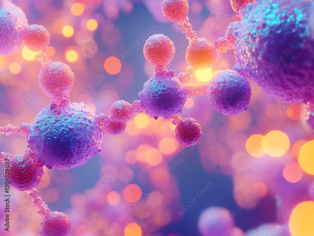 Photo realistic molecular breakdown of Calvin Cycle RuBP capturing CO2 ...