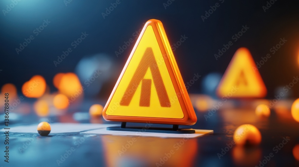 3D realistic vector conceptual illustration featuring a prominently ...