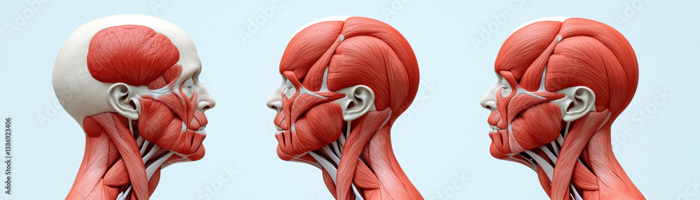Muscle anatomy illustration shows sarcopenia effects on aging process ...