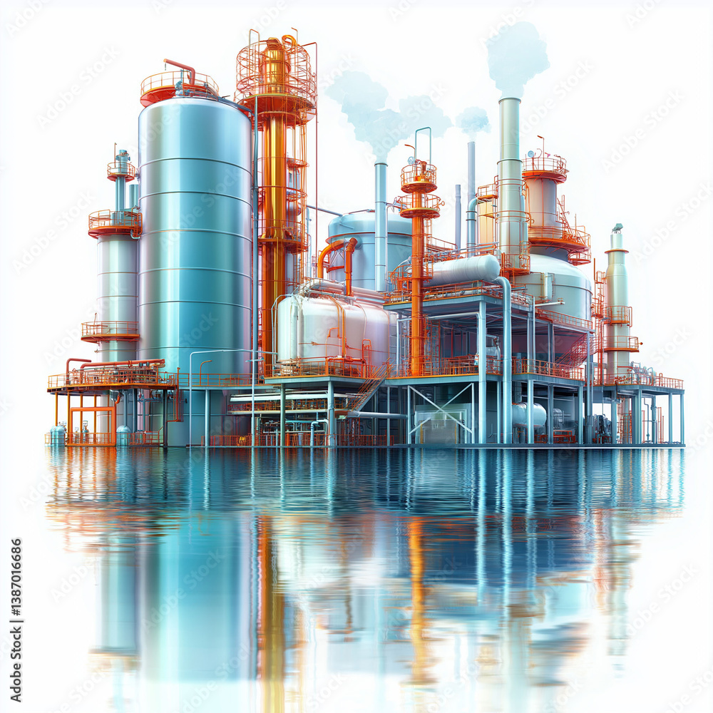 Ethane C2H6 gas industrial. Fuel storage. Chemical energy. Hydrocarbon ...