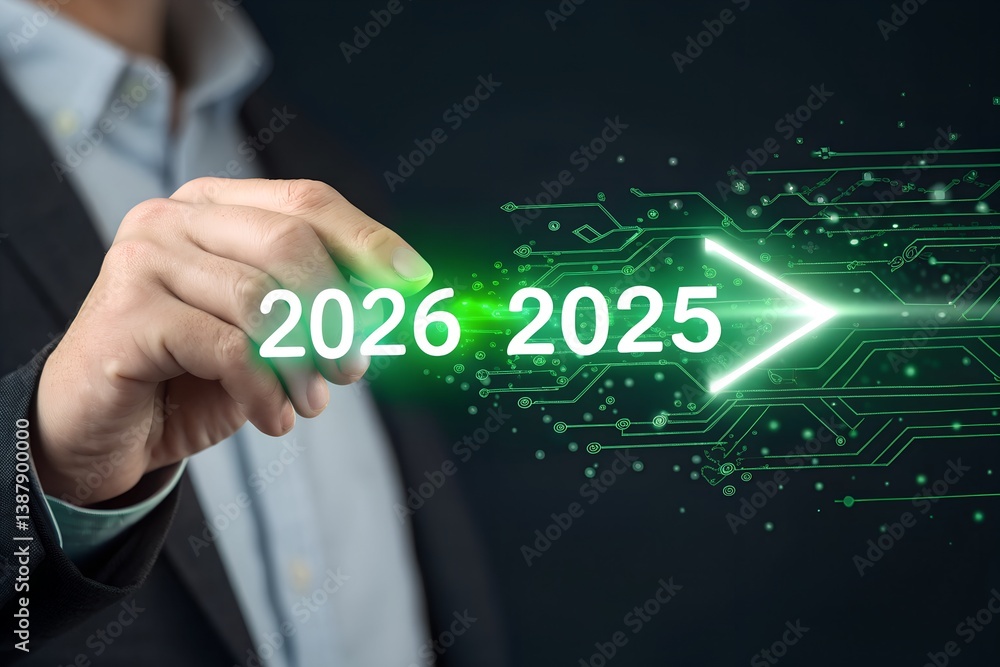 Future Technology Vision For 2025 And 2026 Digital Transformation Stock