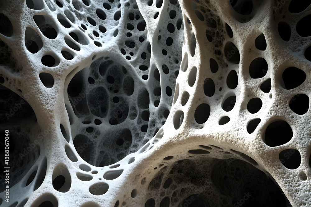 Intricate Lattice of Zeolite Crystal Highlighting Porous Structure and ...
