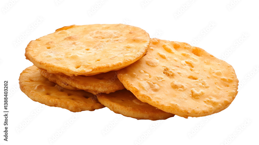 traditional indian gujarati food deep fried bread puri or Poori also ...