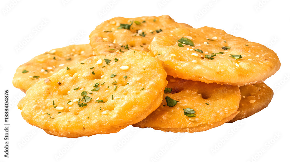 traditional indian gujarati food deep fried bread puri or Poori also ...