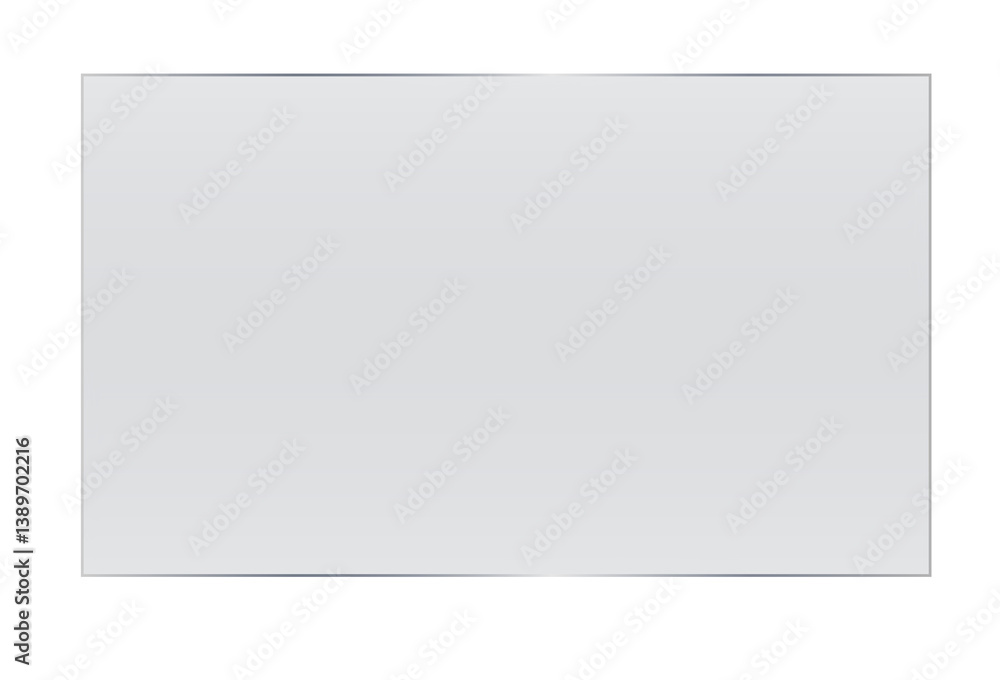 Png Acrylic glass panel on transparent background. Realistic glossy ...