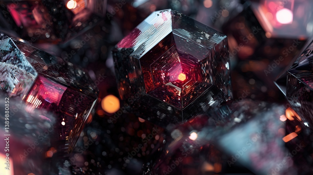 Quantum Computing Visualization - Abstract Time Crystal Art with Fractals for Science Social ...