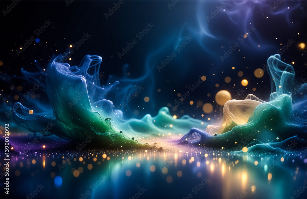 Here's the image description and keywords: An ethereal landscape ...