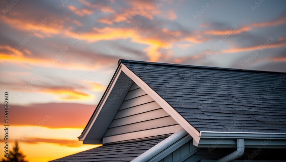 White frame gutter guard system featuring gray horizontal and vertical ...