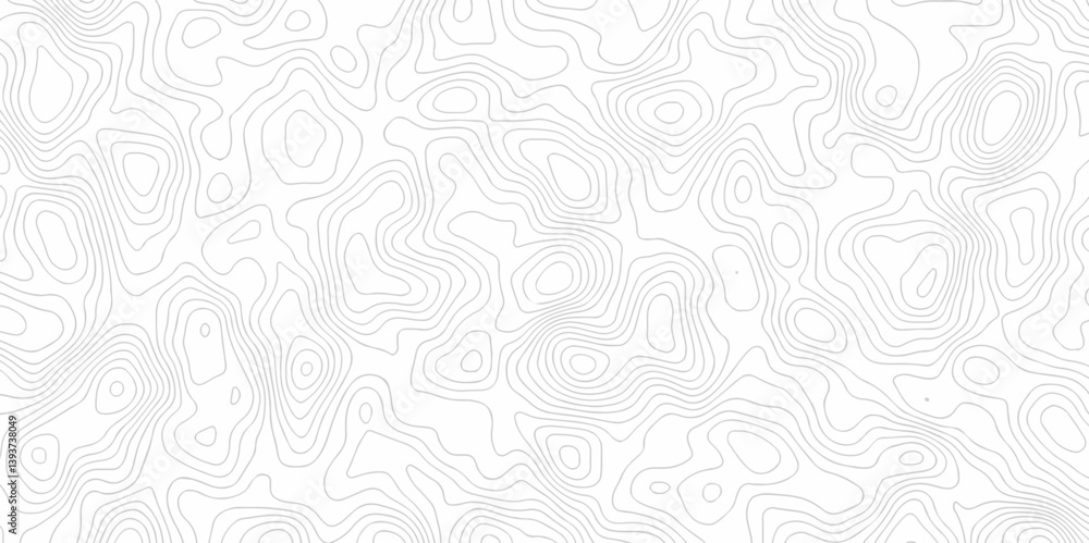 Abstract curve grid map and topo contour map on white background ...
