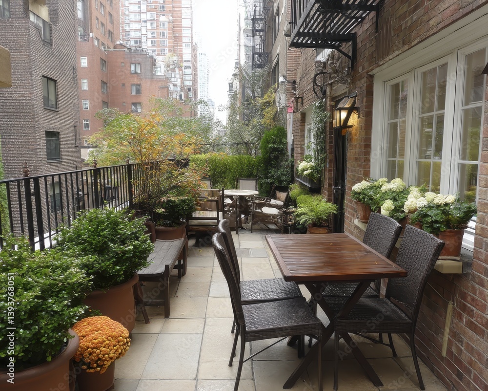 Lush green rooftop garden, sustainable urban landscaping Ideal for eco ...