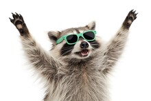 Funny Dressed Up Raccoon Free Stock Photo - Public Domain Pictures