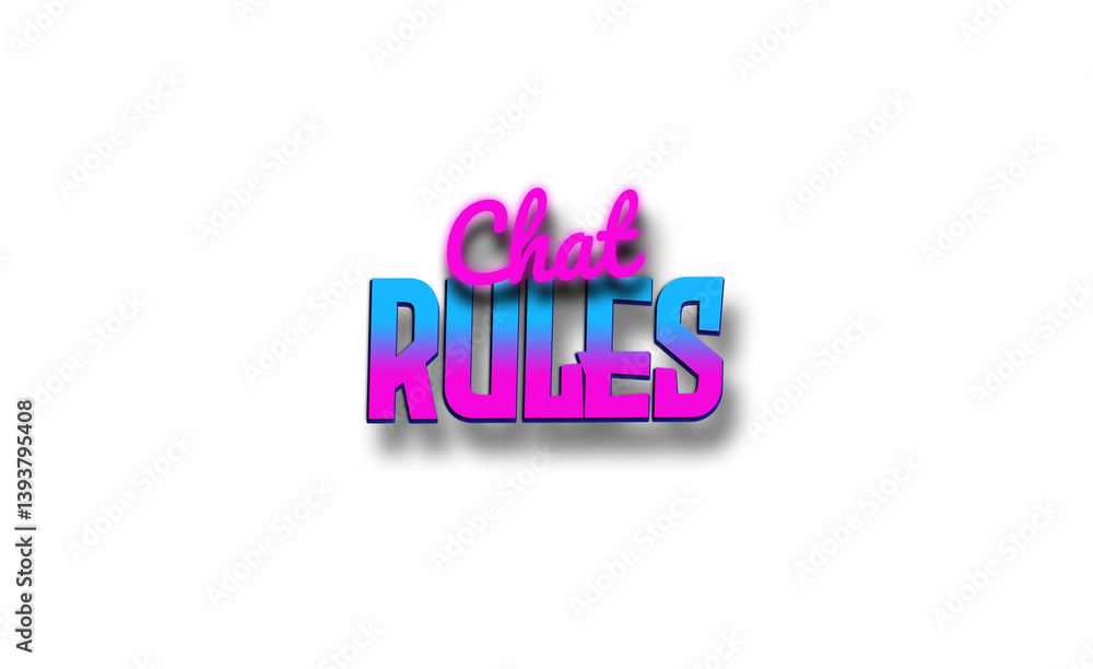 Chat Rules | Stream Panel Overlay | Retrowave Synthwave Overlay Stock ...