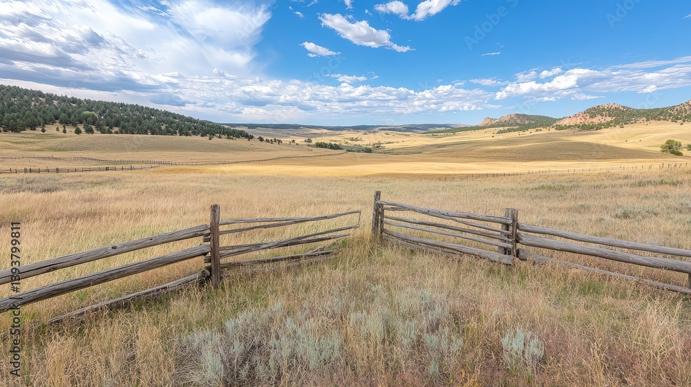 Rotational grazing fence setup dividing pasture for rest and regrowth ...