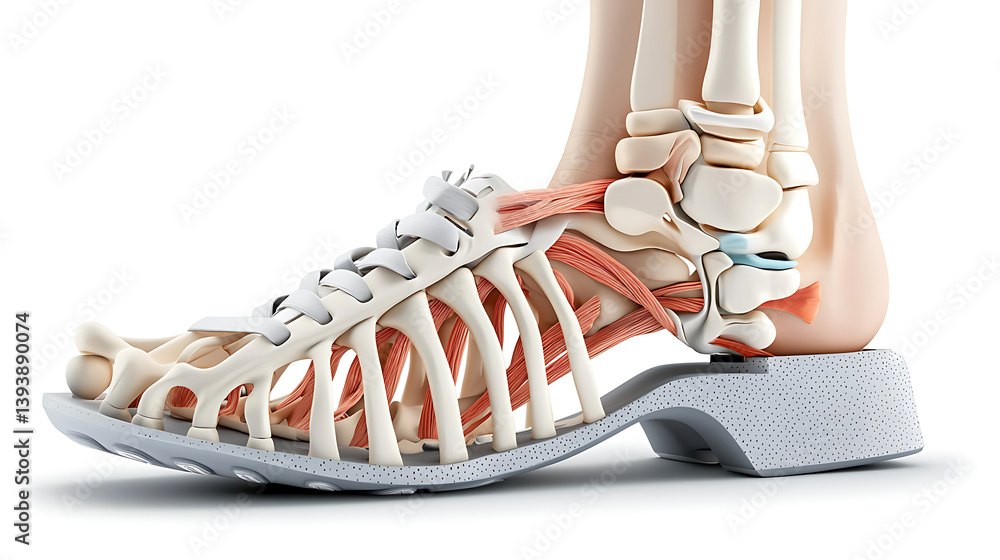 Anatomical study of foot structure health clinic educational diagram ...