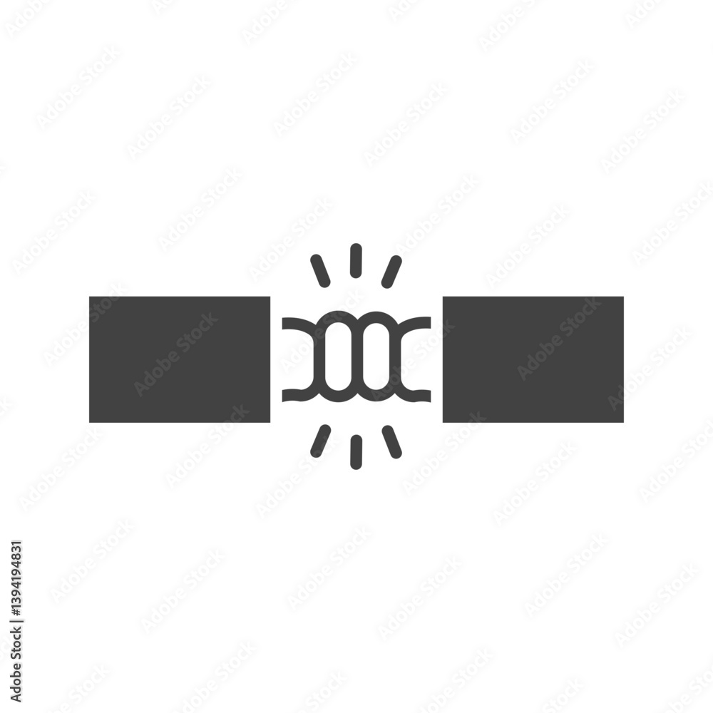 Wire Connection icon vector image. Suitable for mobile apps, web apps ...