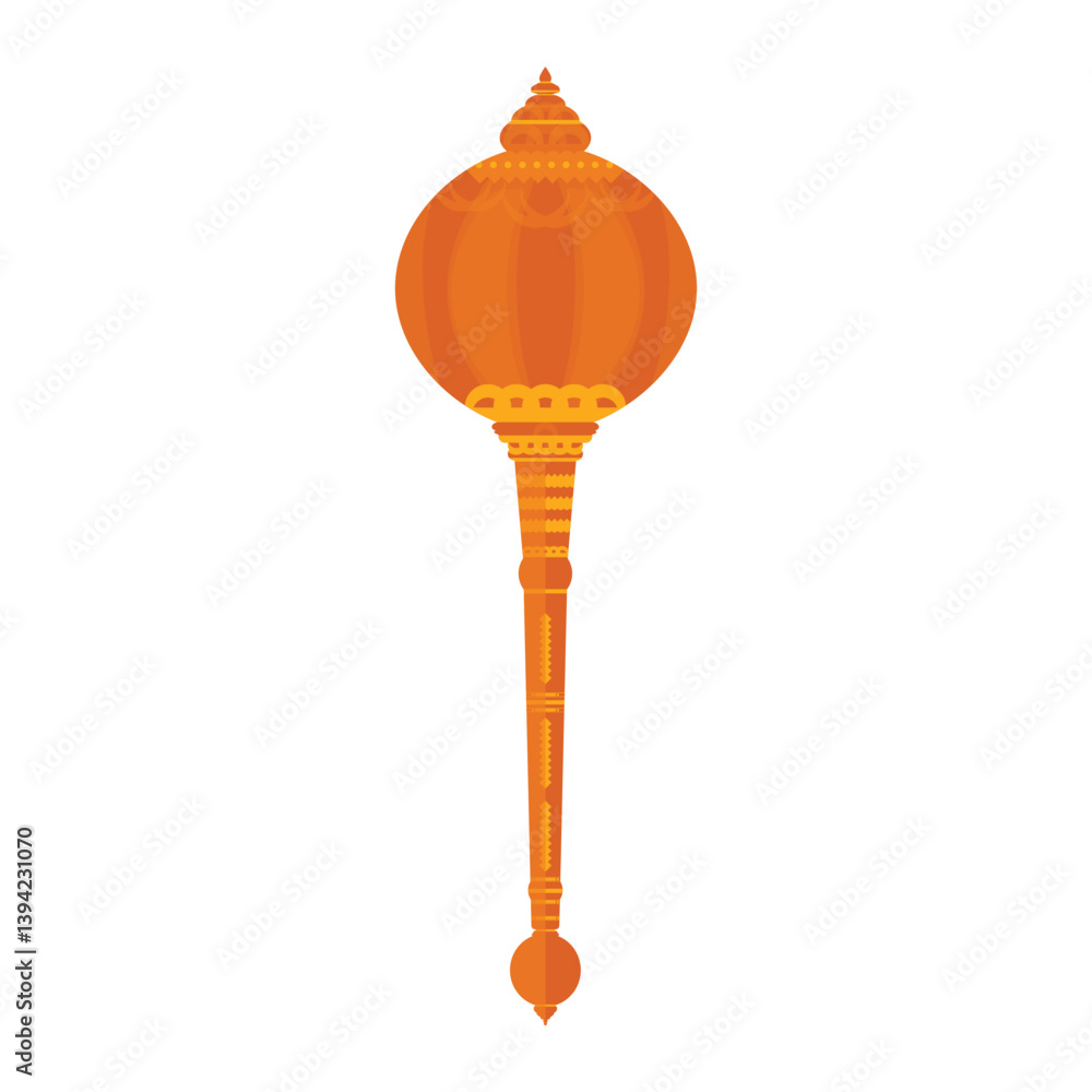 Creative Lord Sri Hanuman ji Gada also known as blunt mace, Abstract ...