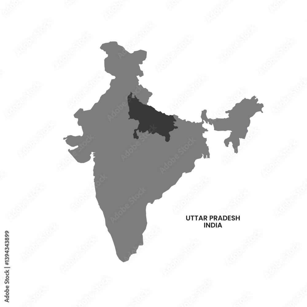 Map of Uttar pradesh , Map of Uttar pradesh with India, Map of Uttar ...