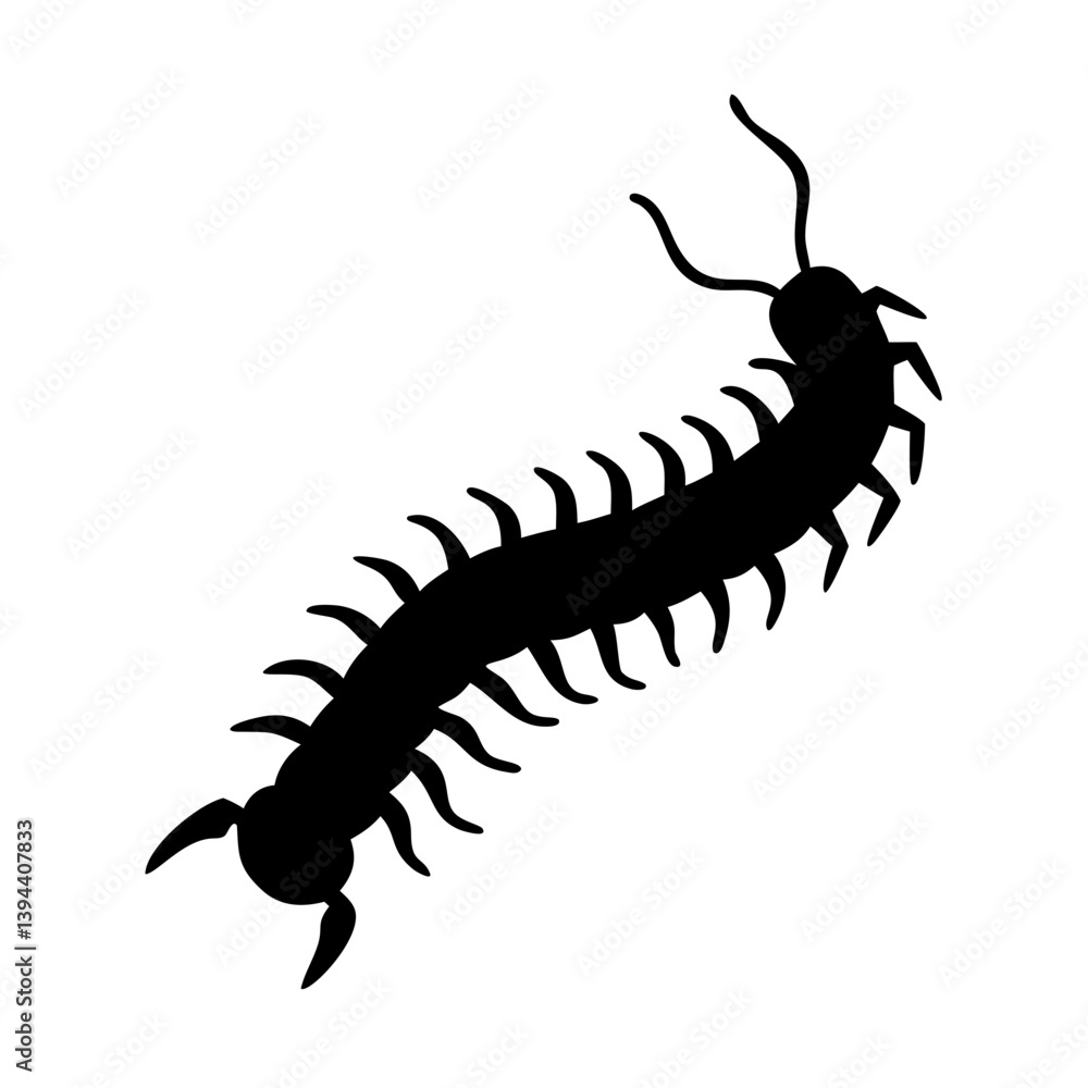 centipede icon, centipede line art - simple line art of centipede ...