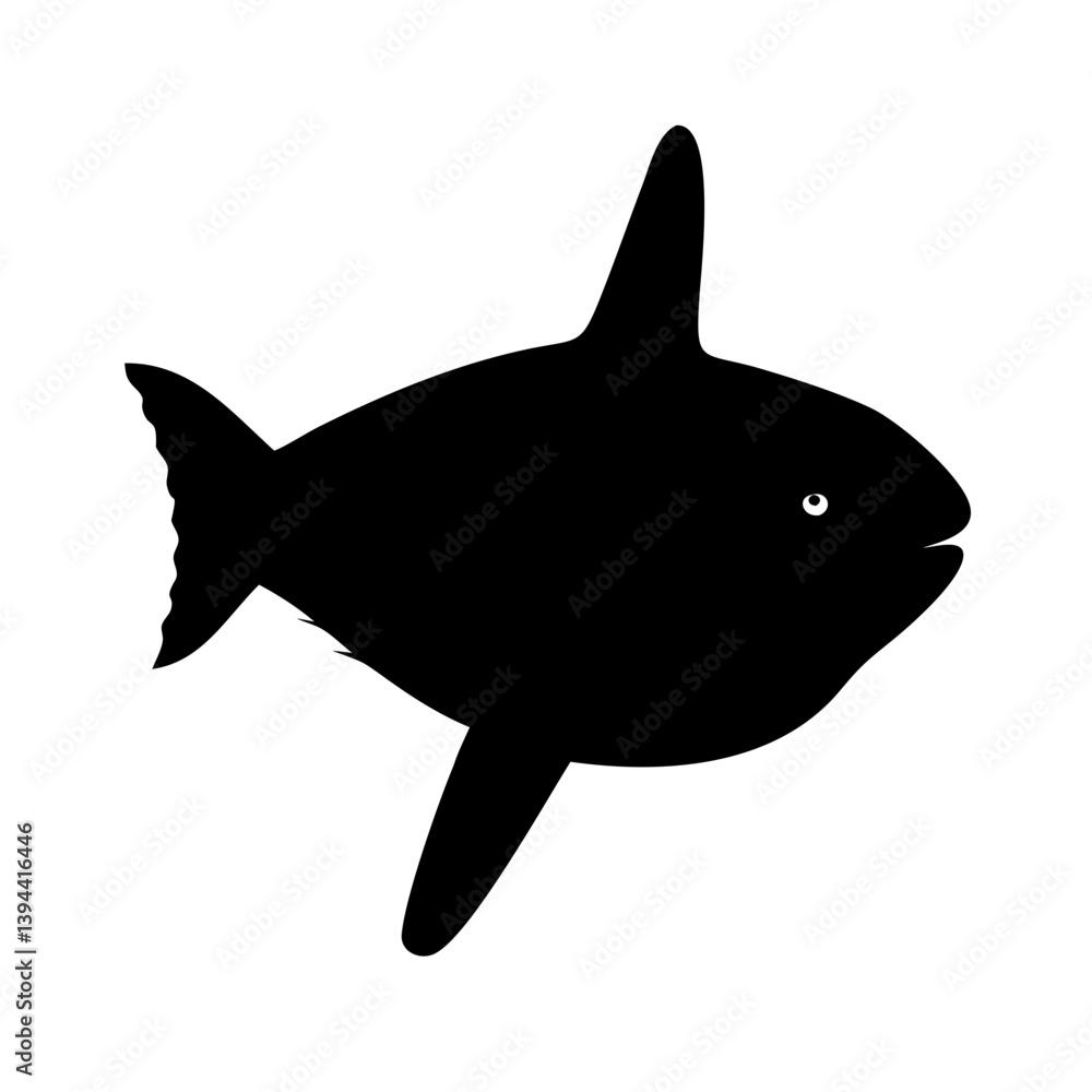 Стоковое векторное изображение «ocean sunfish mola mola icon, ocean ...