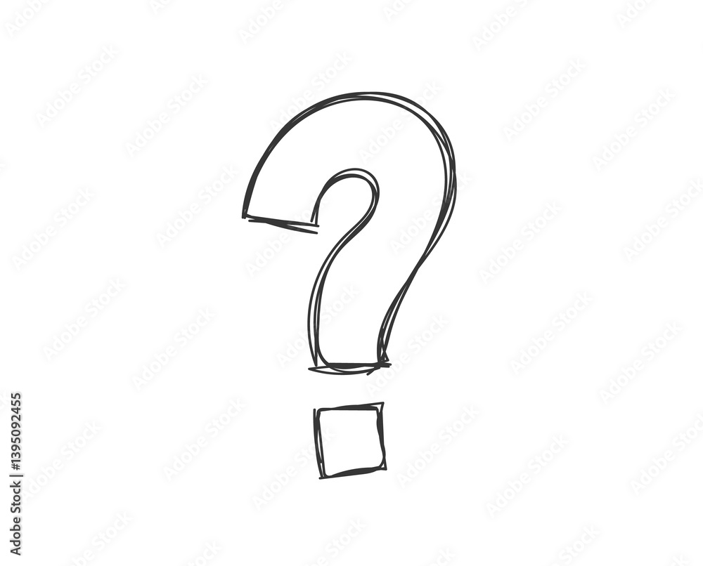 png question mark icon continuous linear drawing vector signs creative ...