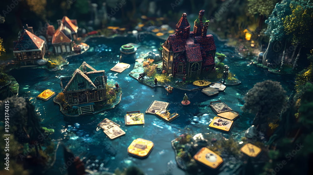 Board game, thematic immersion, detailed world-building draws players ...