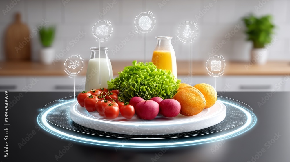 AI-Powered Nutrition: Wellness on a Plate - Healthy eating, visualized ...