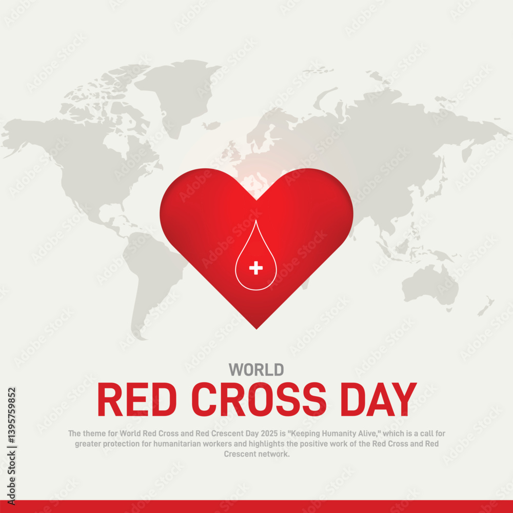world red cross day 2025. world red cross day creative banner, poster ...