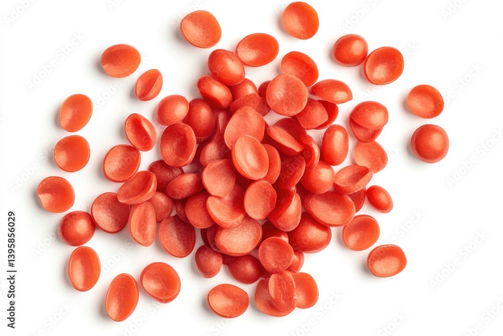 Isolated Cluster of Red Blood Cells Highlighting Their Unique Shape and ...