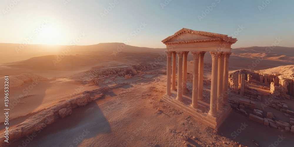 Syria Independence Day Archaeological Vista Golden Desert Heritage ...