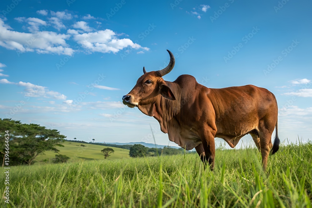 Foto de Stock Gyr Cattle Image, See a Beautiful Gyr Cow, Brown Gyr ...