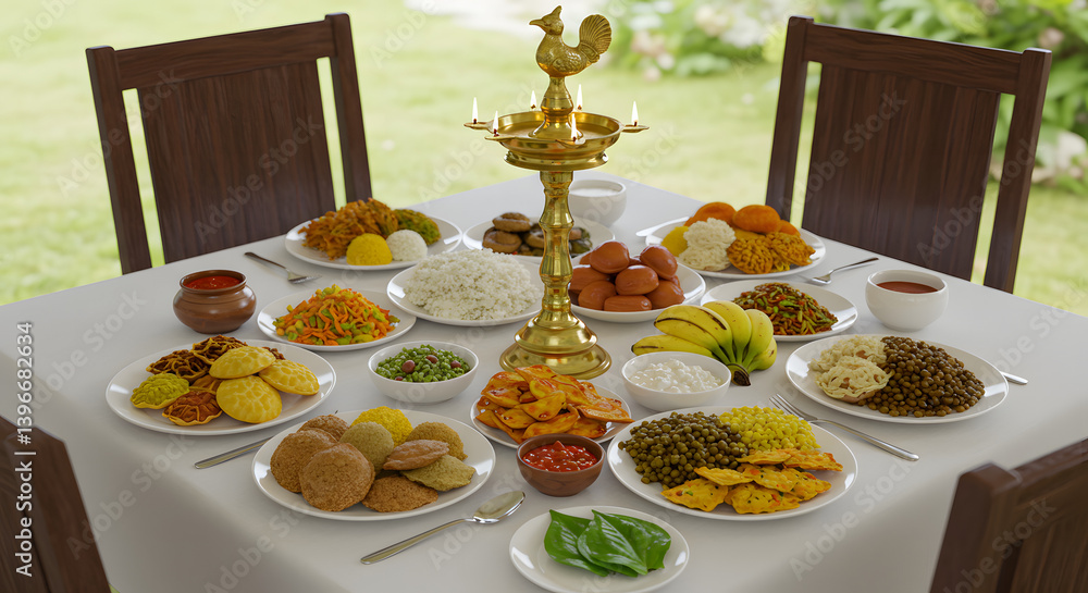 Стоковое фото «Sinhala and Tamil New Year Food Table ( Avurudu Kema ...