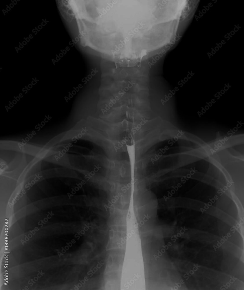 Barium Swallow study test diagnose Barrett's GI tract exam GERD ulcers ...