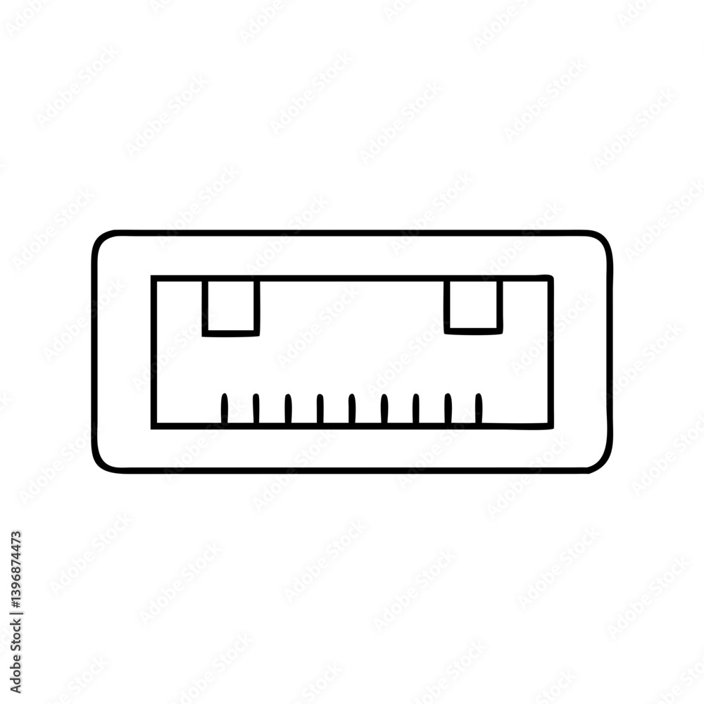 port icon, port line art - simple line art of port, perfect for port ...