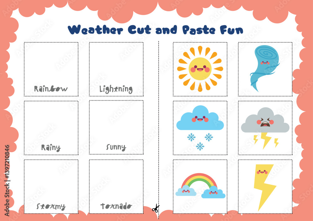 Fun printable worksheet for kids to cut and paste while learning about ...