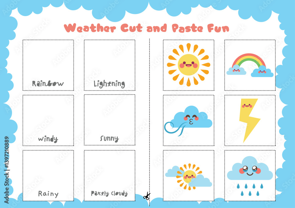 Fun printable worksheet for kids to cut and paste while learning about ...