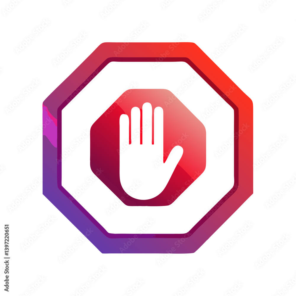adblock icon, adblock vector illustration-simple illustration of adblock, perfect for adblock ...