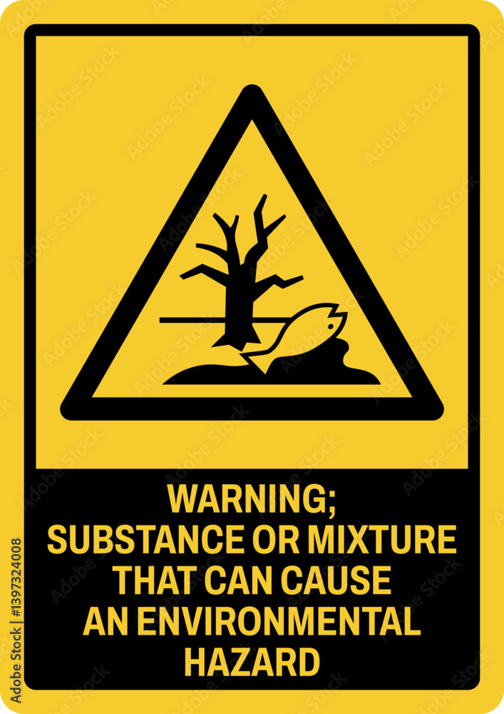 warning safety signs v2 uppercase text_warning ; substance or mixture ...