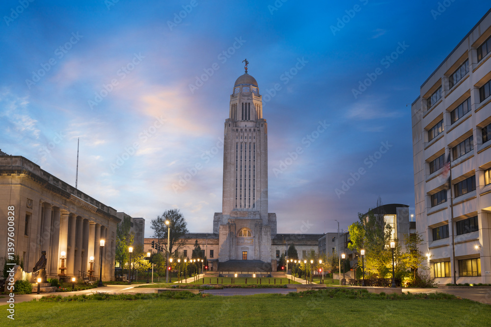 Lincoln, Nebraska, USA State Capitol Stock Photo | Adobe Stock
