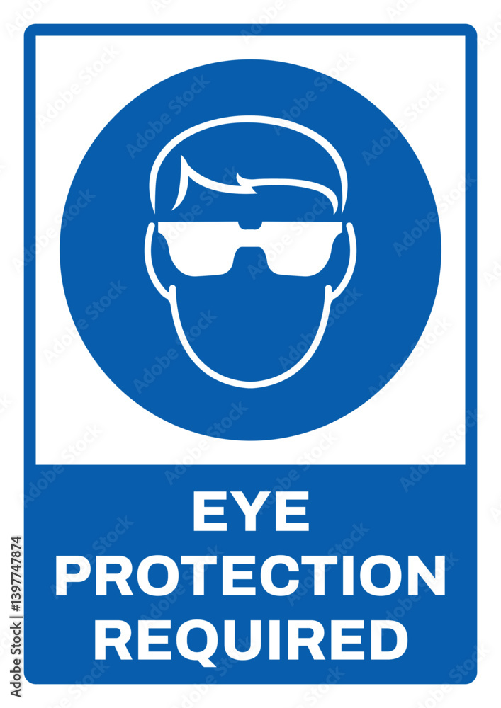 mandatory safety signs v2 uppercase text_eye protection required ...