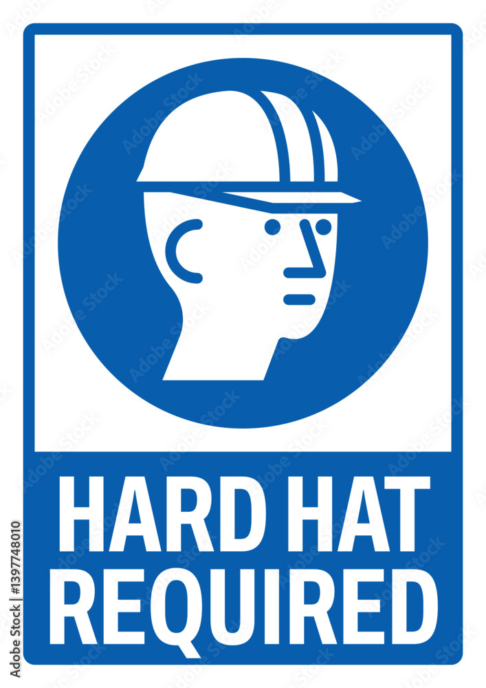 mandatory safety signs v2 uppercase text_hard hat required_portrait ...