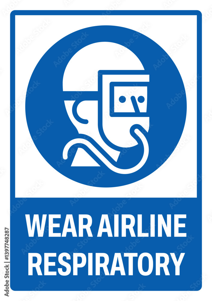 mandatory safety signs v2 uppercase text_wear airline respiratory ...