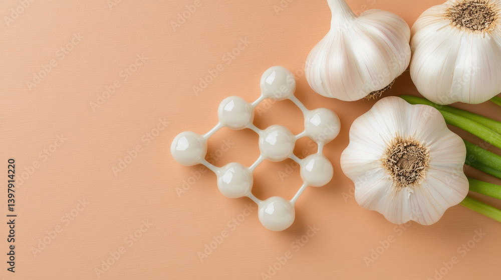 Allicin, A detailed chemical structure diagram of allicin with high ...