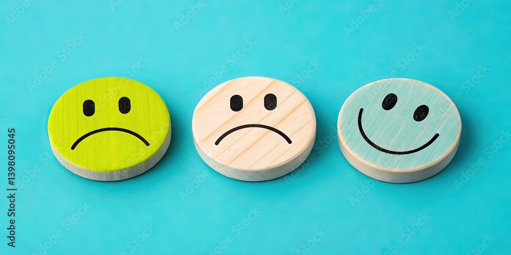 Customer feedback survey results happy sad neutral face rating ...
