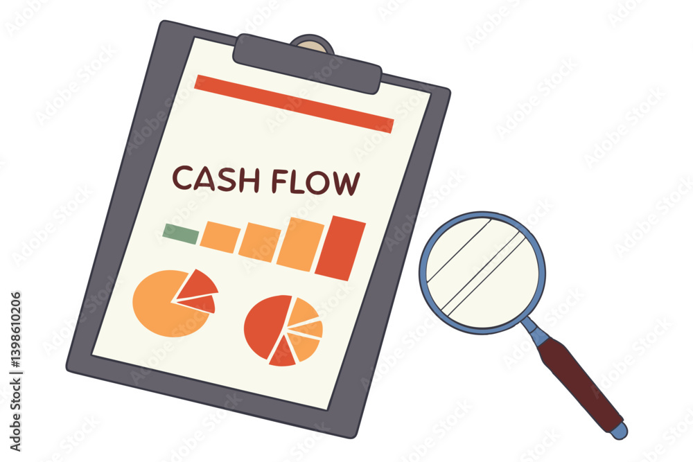 Financial Dashboard Cash flow report with bar charts, pie graphs, and ...